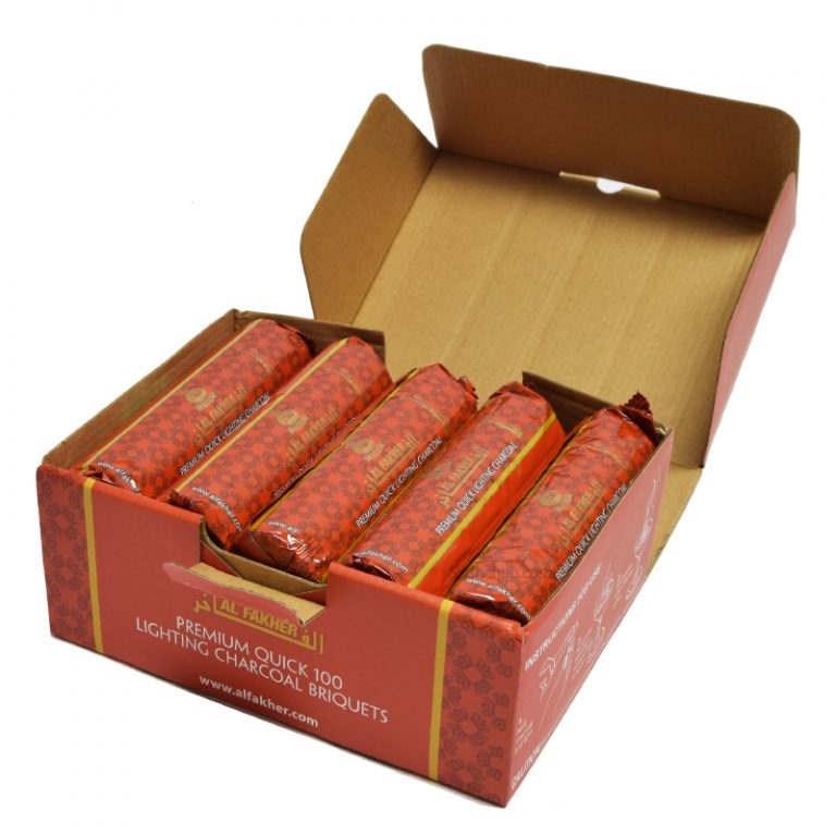 Al-Fakher Premium Instant Lite Charcoal (Box) - Shisha Hub